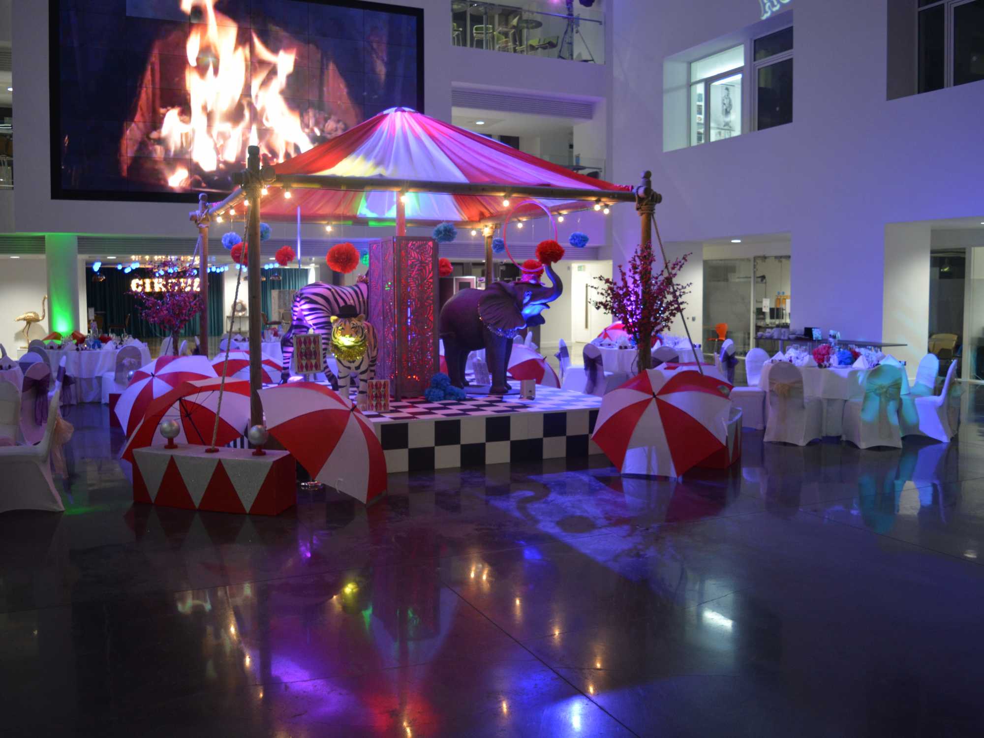 Vintage Circus Christmas Theming | Emphasis Event Production