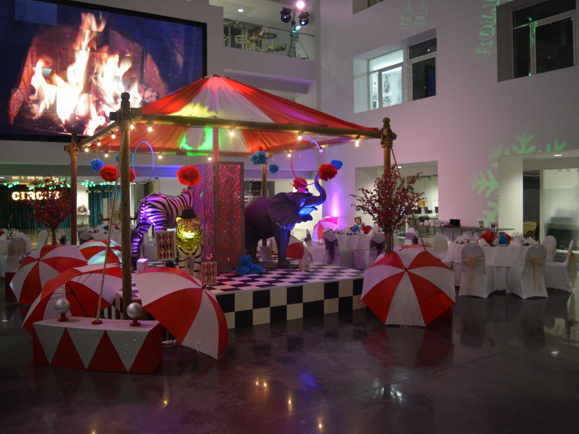 Vintage Circus Christmas Theming | Emphasis Event Production